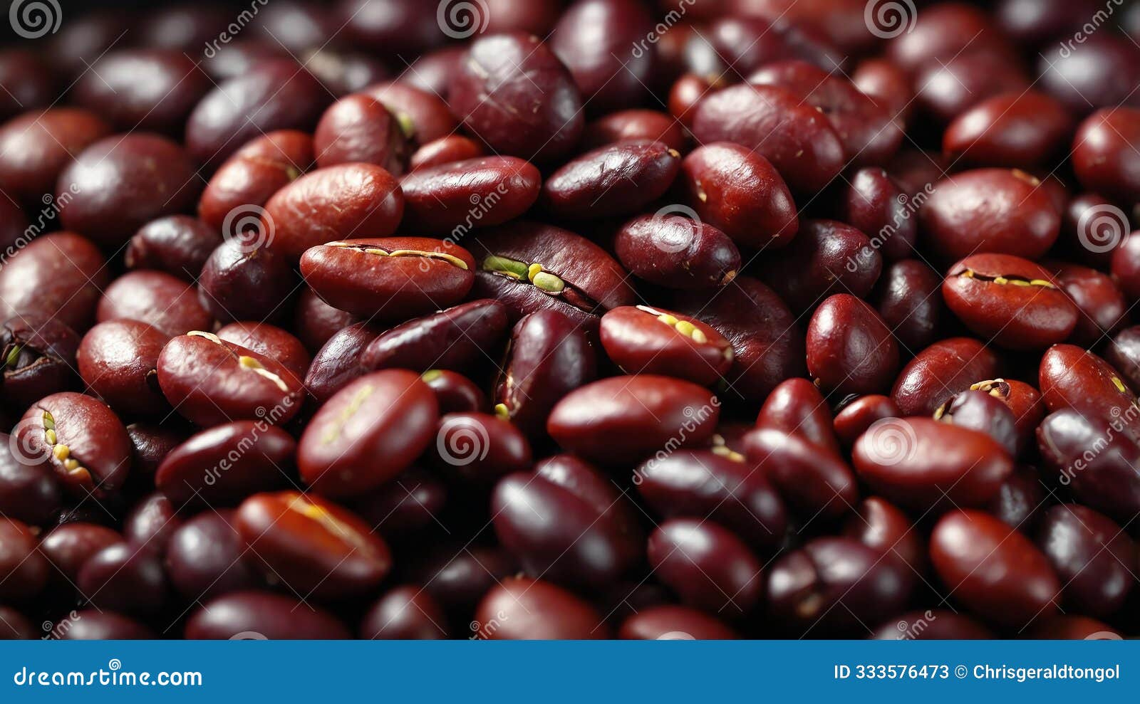 Adzuki Beans, Azuki Or Aduki, Red Mung Bean Digital Art Illustration ...