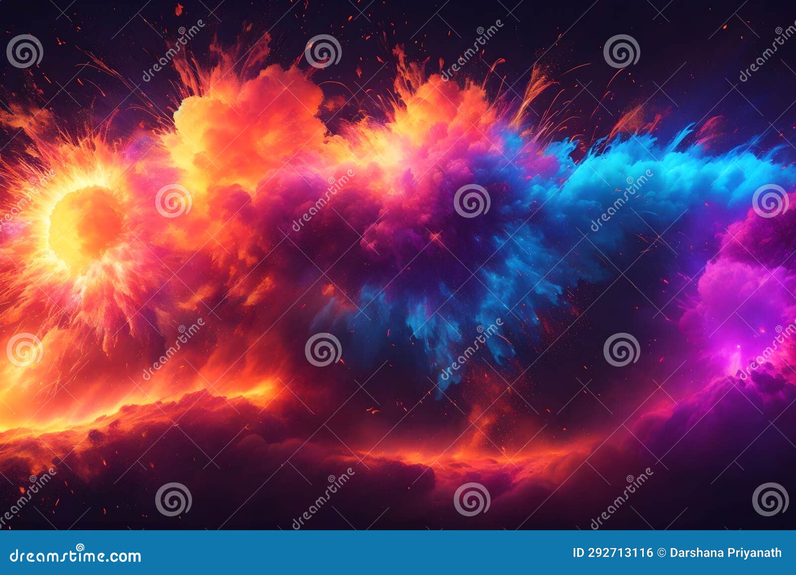 Vibrant Burst Collection for Explosive Visual Storytelling Stock ...