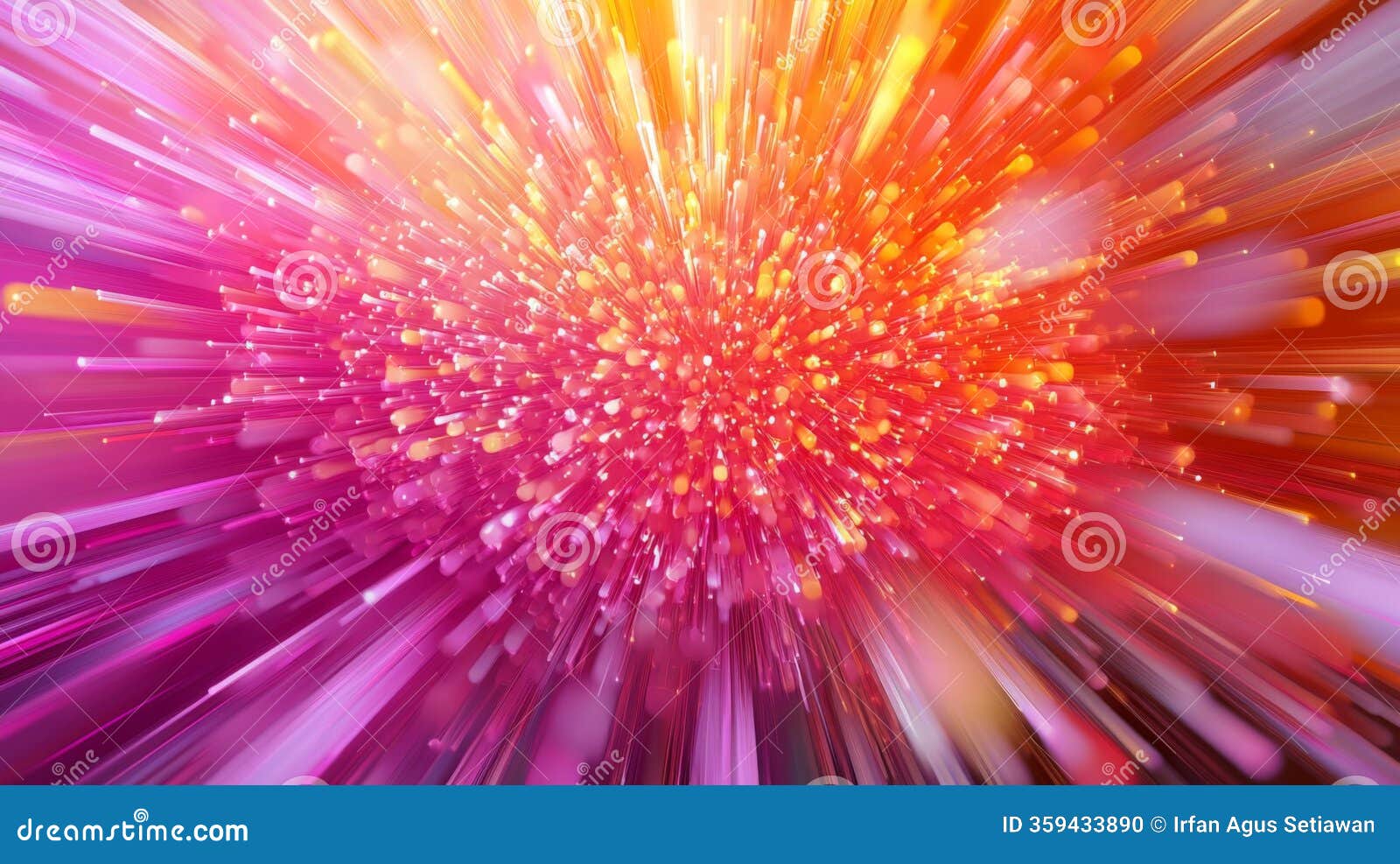 A Vibrant Burst Of Neon Lights In A Bustling Cityscape, Capturing The ...