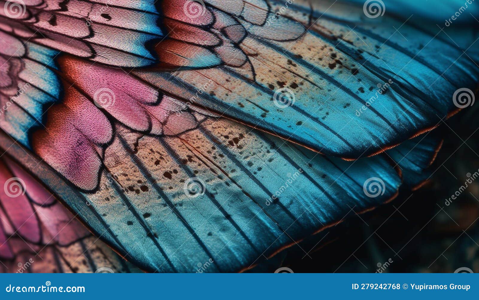 The Vibrant Butterfly Multi Colored Wings Showcase Nature Beauty and ...