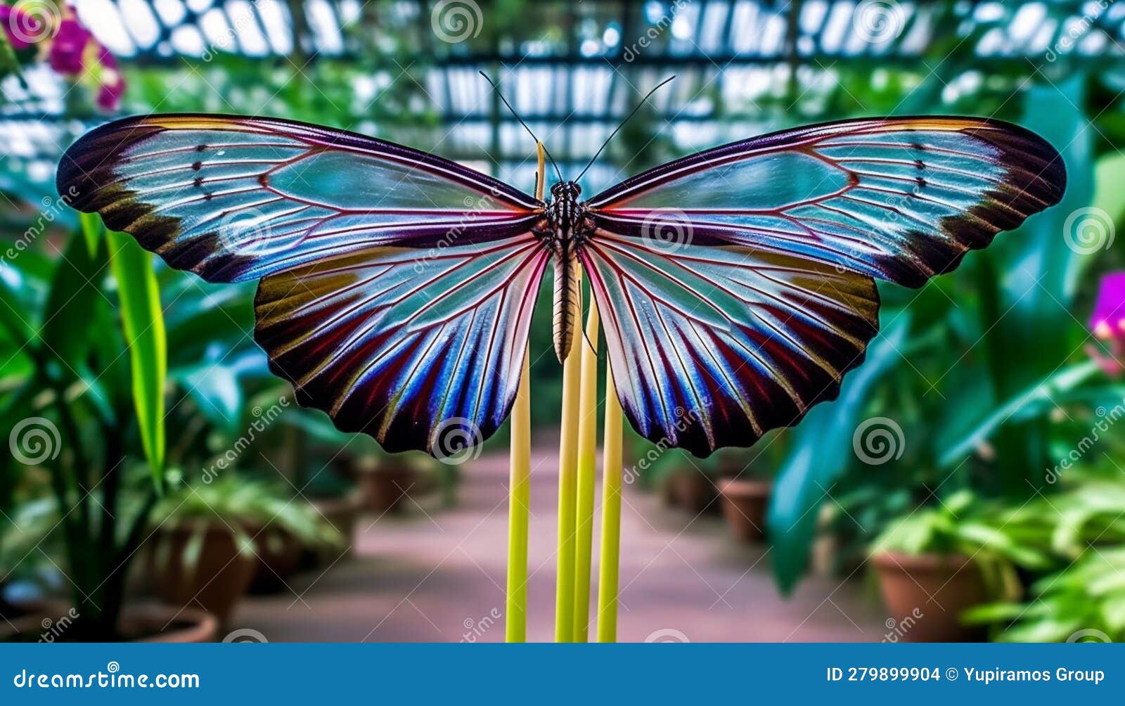 Vibrant Butterfly Wing in Multi Colored Pattern, a Summer Beauty ...