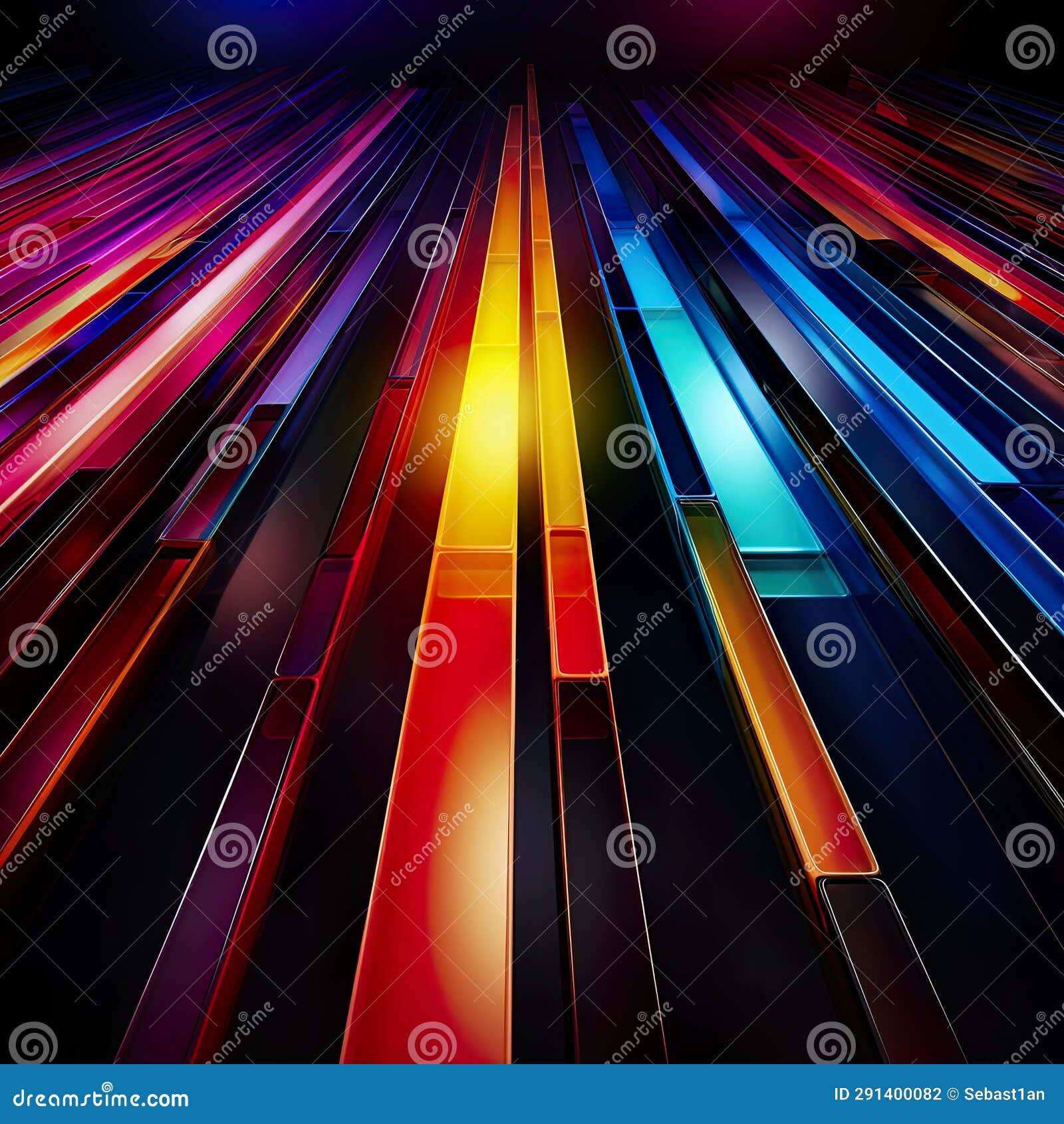 A Vibrant And Captivating Composition, This Image Features A Colorful ...