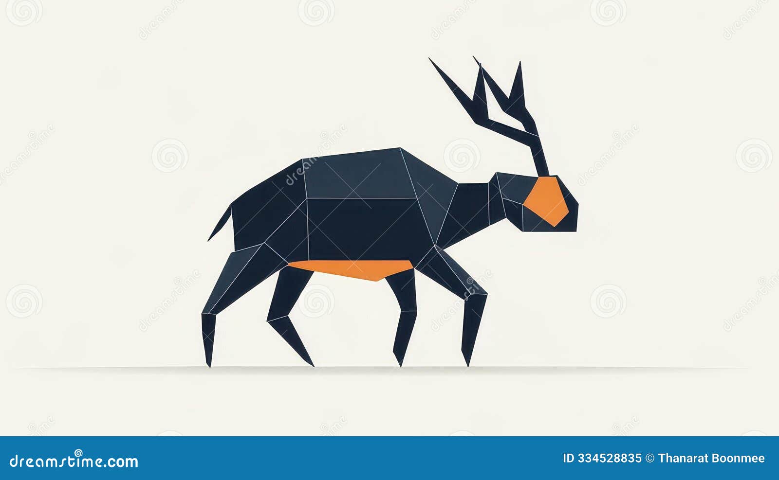 A Vibrant Cartoon Representation of the Lucanus Cervus, Showcasing ...