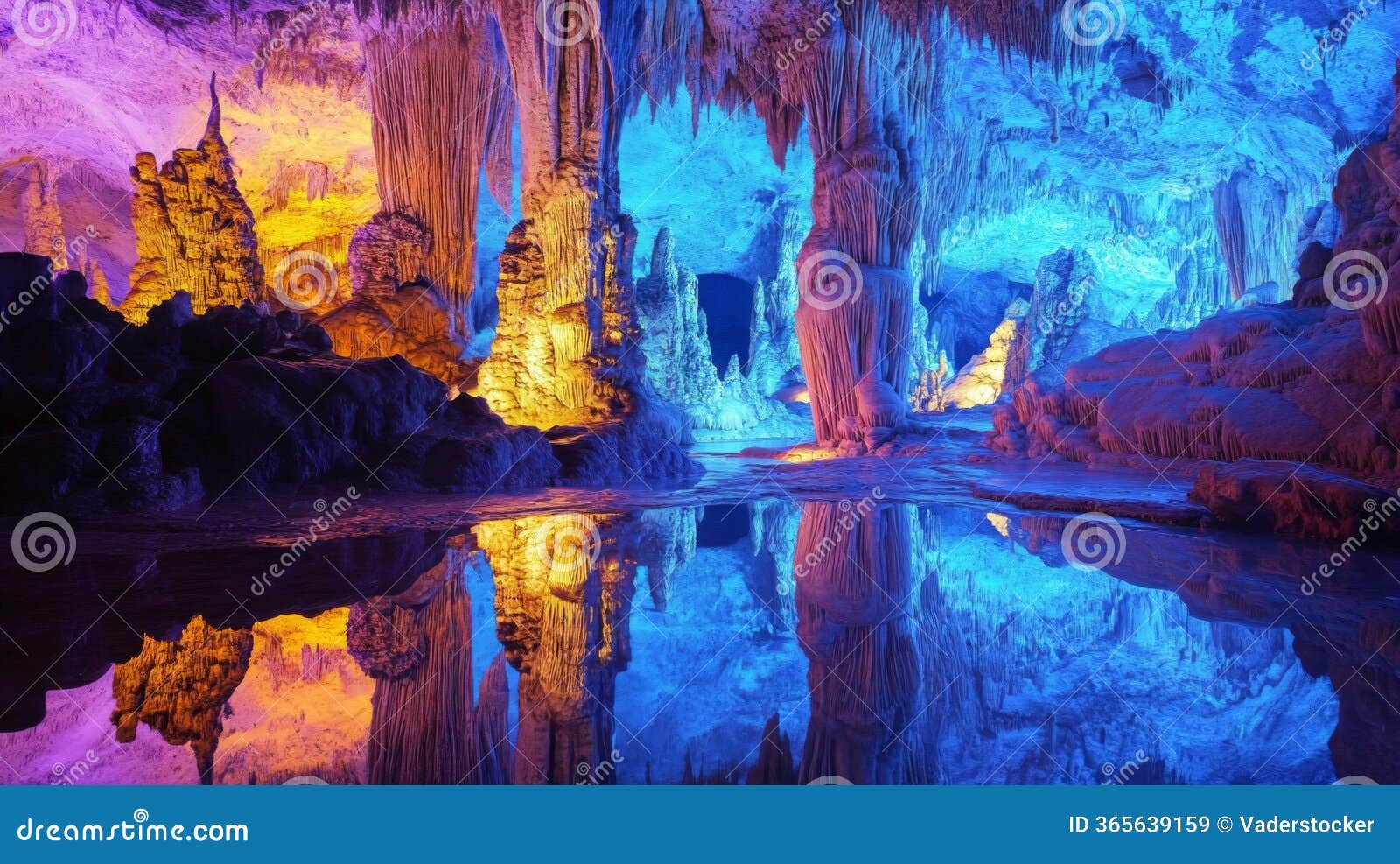 Vibrant Ice Cave Formations Royalty-Free Stock Photo | CartoonDealer ...