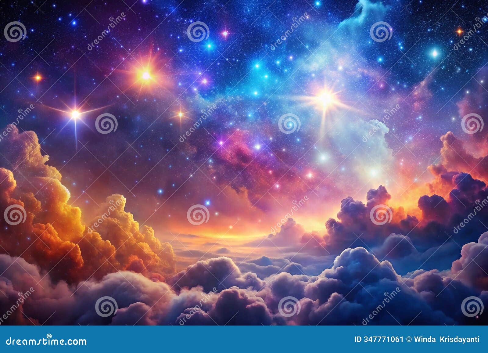 Vibrant Celestial Textures Form A Dreamy Symphony Of Stardust And ...