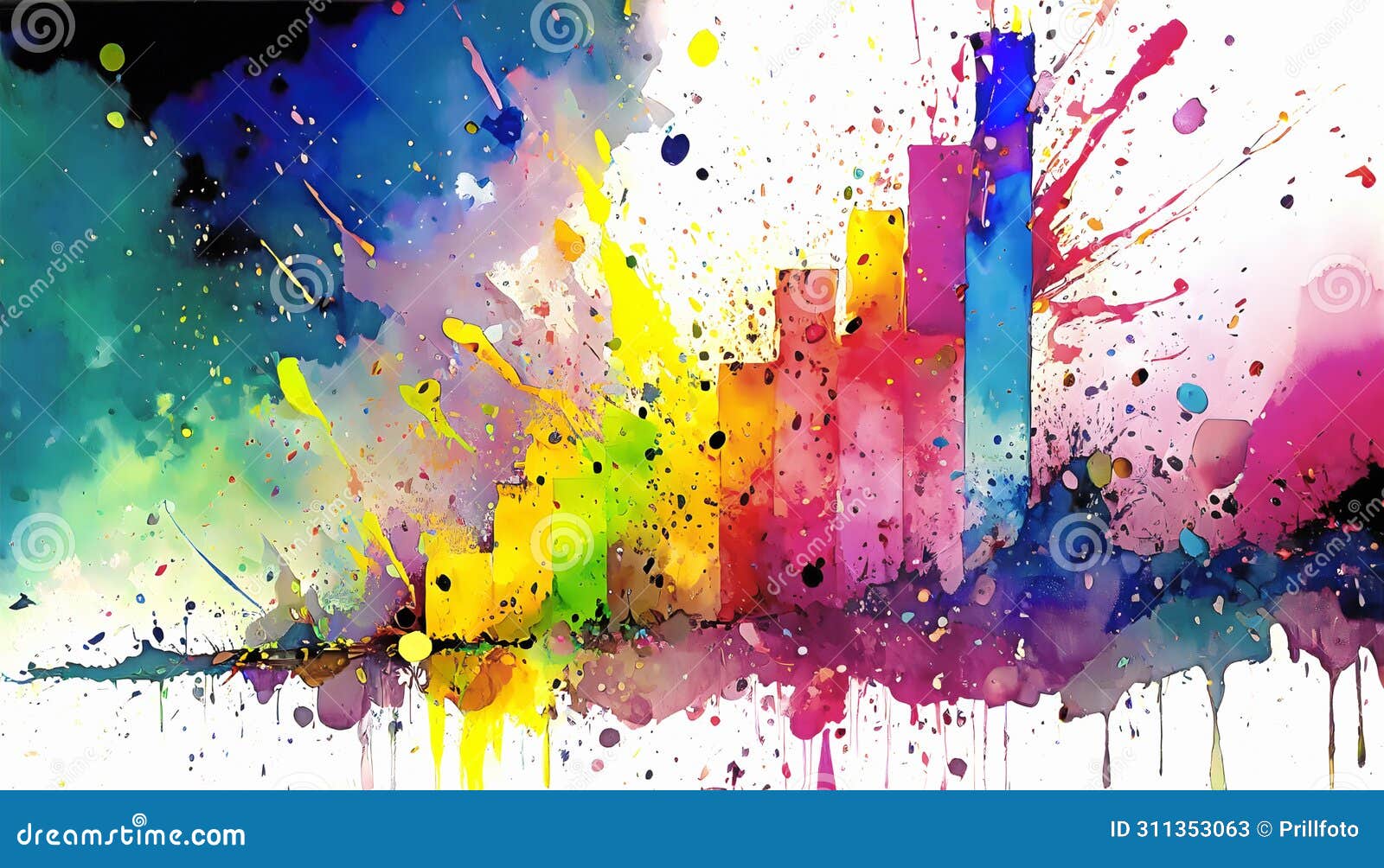 Vibrant chart stock illustration. Illustration of diagram - 311353063