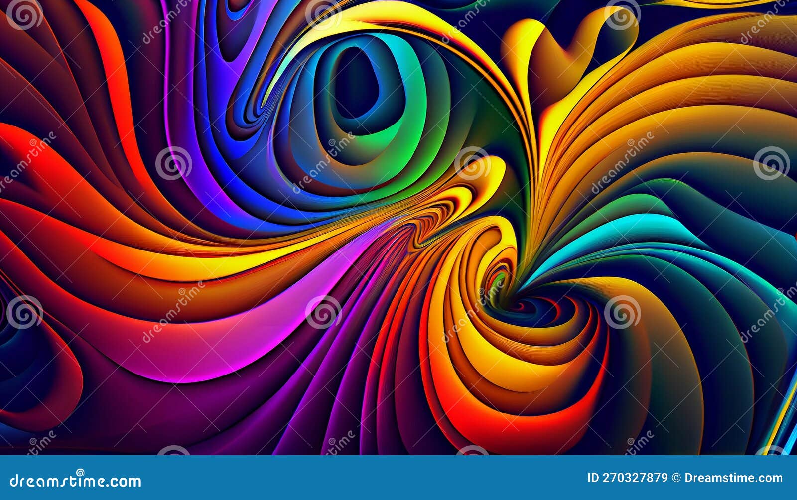 A Vibrant Chromatic Currents Abstract Background, Generative AI Stock ...