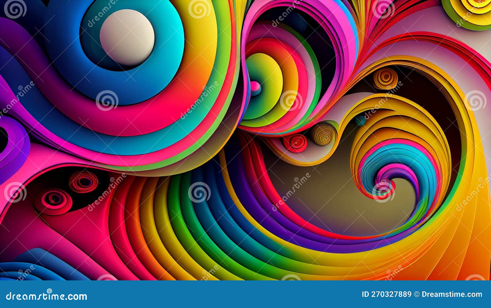A Vibrant Chromatic Currents Abstract Background, Generative AI Stock ...