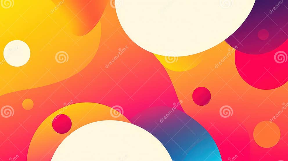 Vibrant Circular Abstract Background Featuring Fluid Gradients, Perfect ...