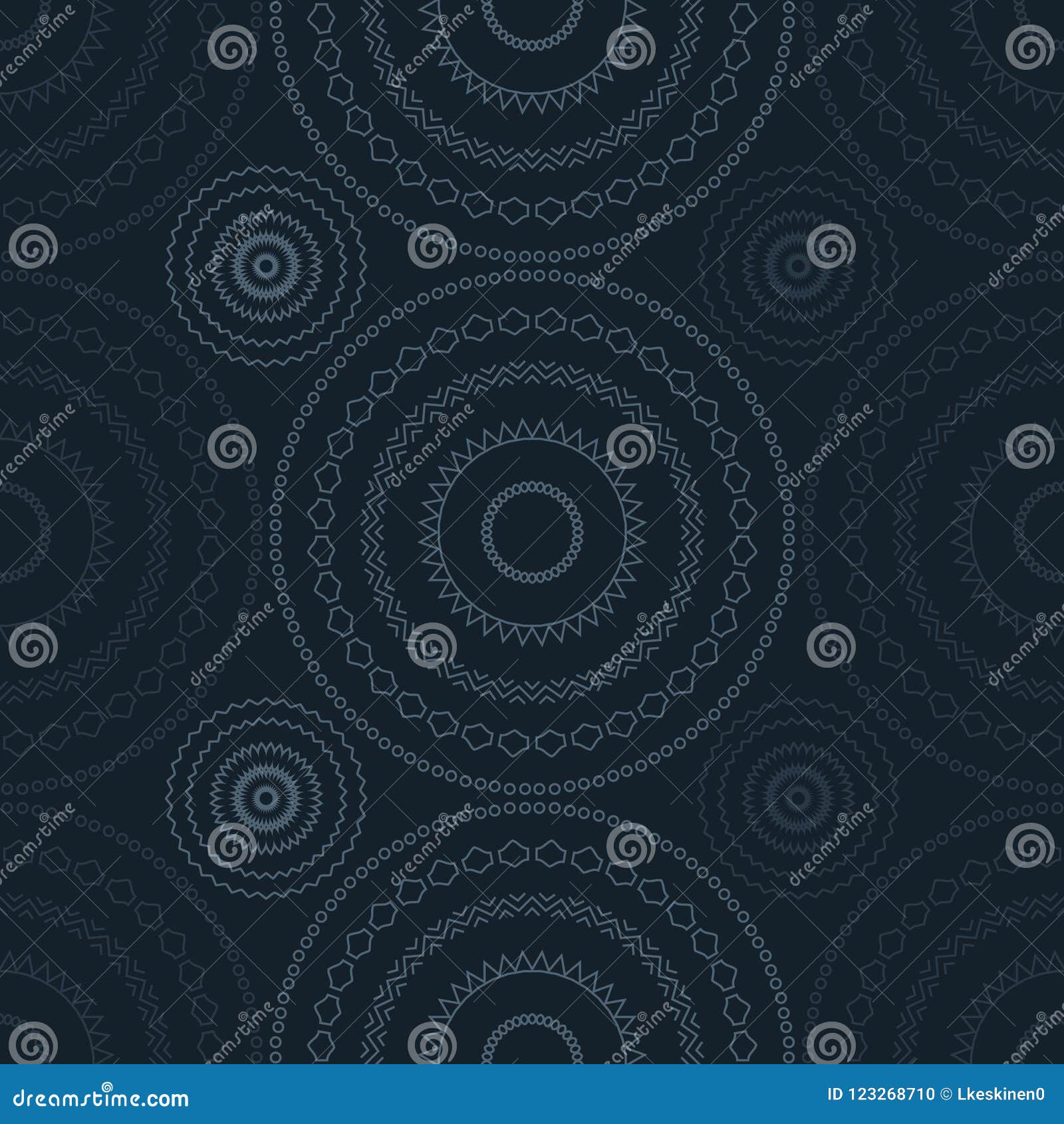 Vibrant Circular Large Scale Seamless Pattern Stock Vector ...