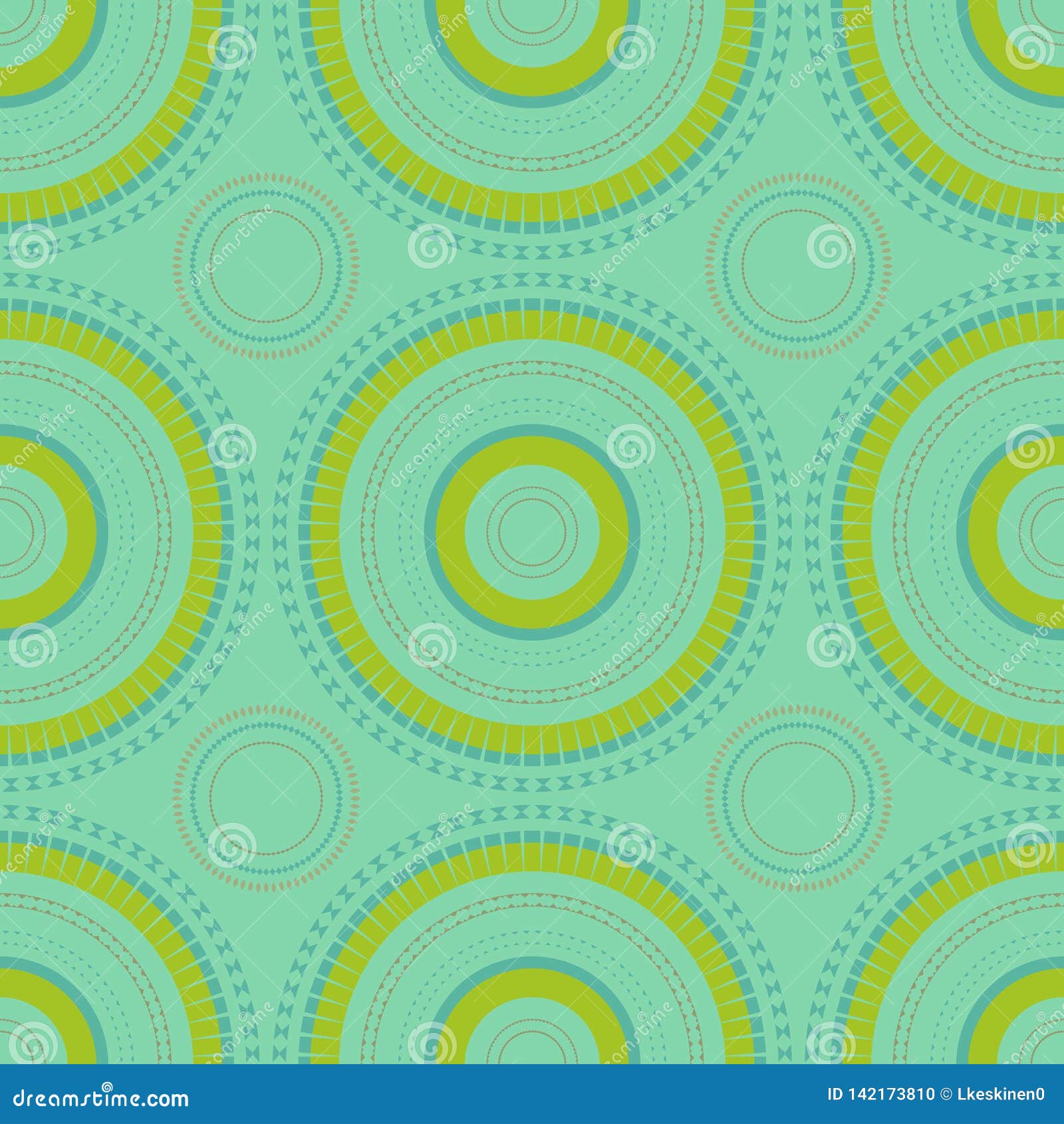 Vibrant Circular Large Scale Seamless Pattern Stock Vector ...