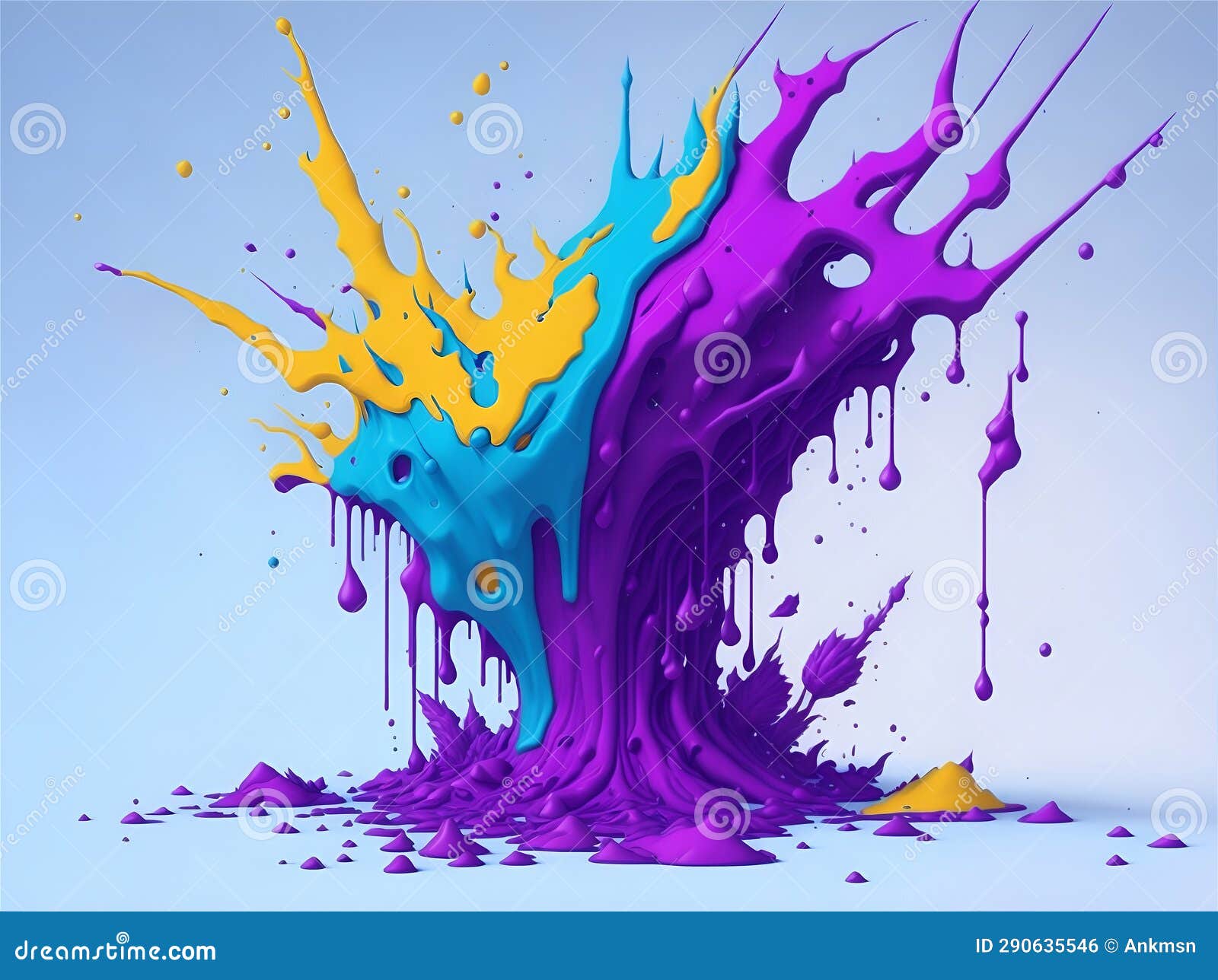 Vibrant Cmyk Colored Liquids Paint Splash. Abstract Art Background of ... Vibrant Cmyk Colored Liquids Paint Splash. Abstract Art Background of ...