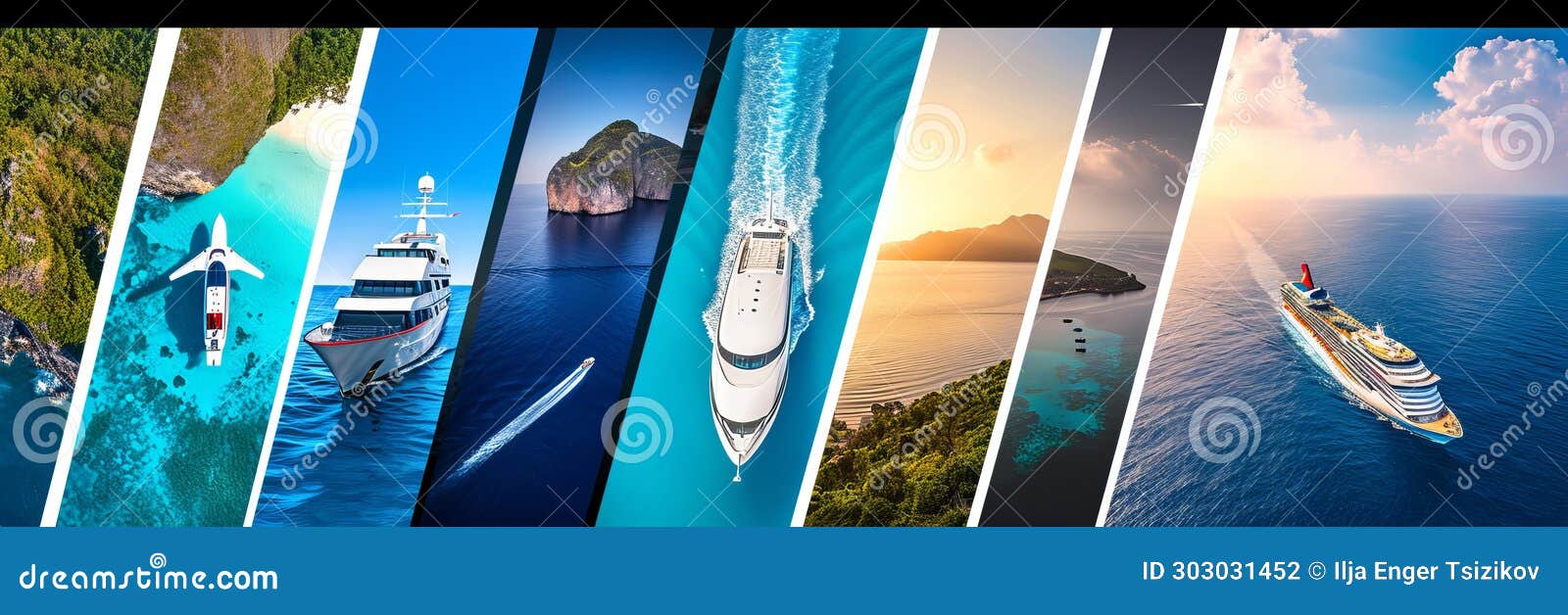 Collage With Landmarks Country A Collage With Horse Riders And Photos ...