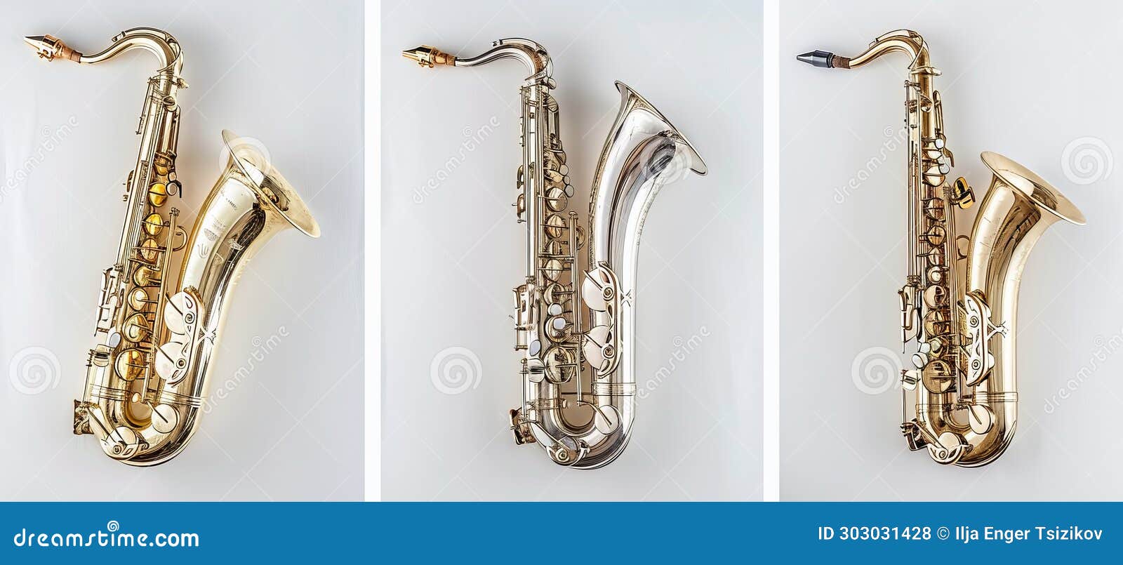 Vibrant Collage of Musical Instruments with White Vertical Dividers and ...