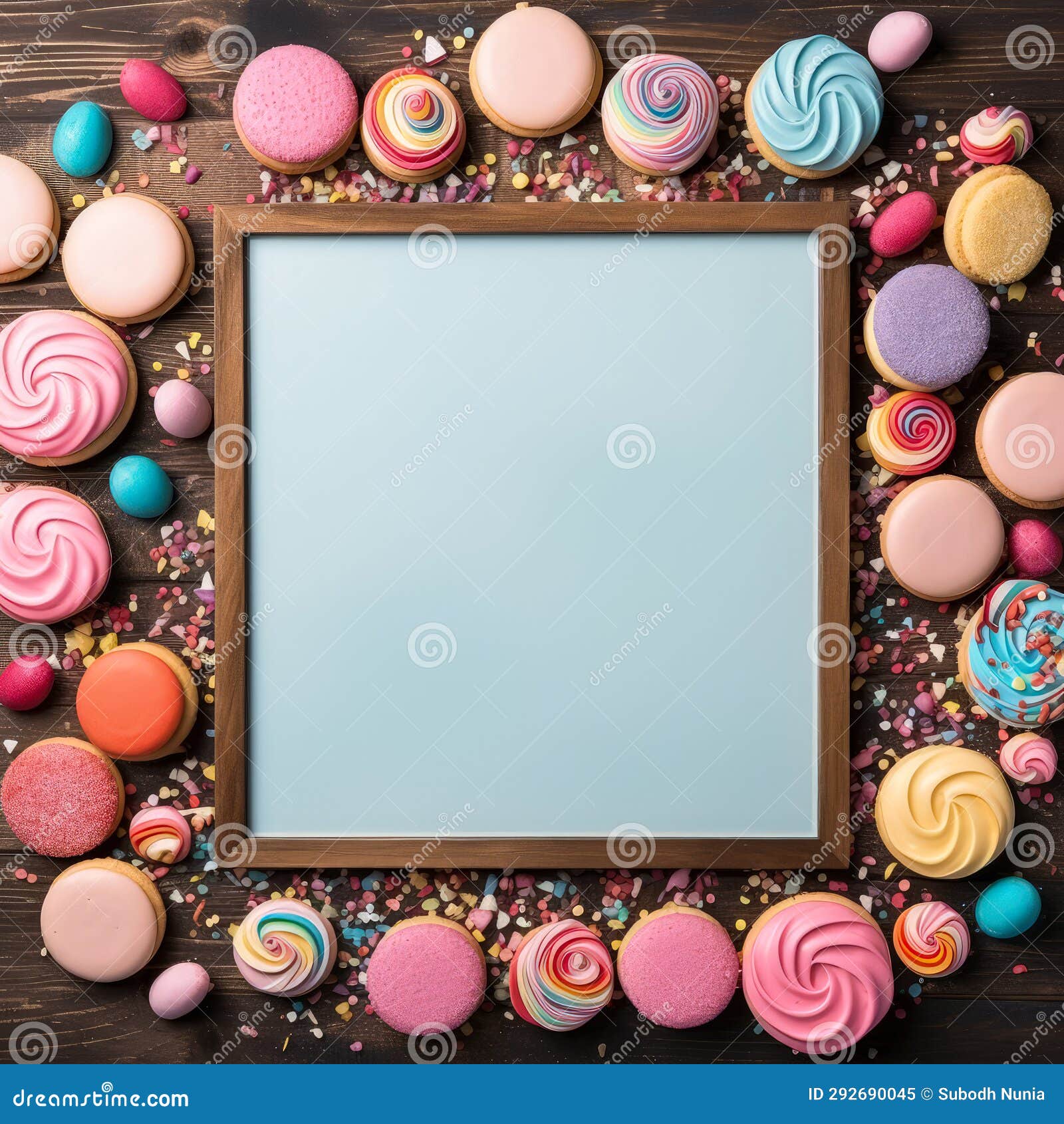 Palette of Delights Candy Backgrounds Aesthetic Frames and Pastel ...