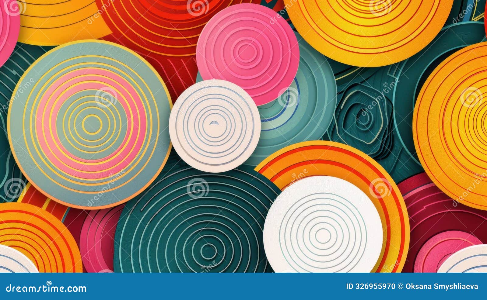 Vibrant Collection of Colorful Rolled Paper Designs Stock Photo - Image ...