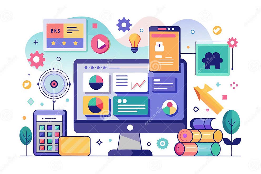 A Vibrant Collection of UI UX Design Elements Showcases Customization ...