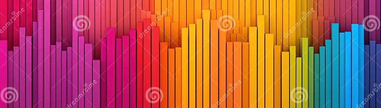 Vibrant Color Bars Create a Visually Appealing Abstract Background ...