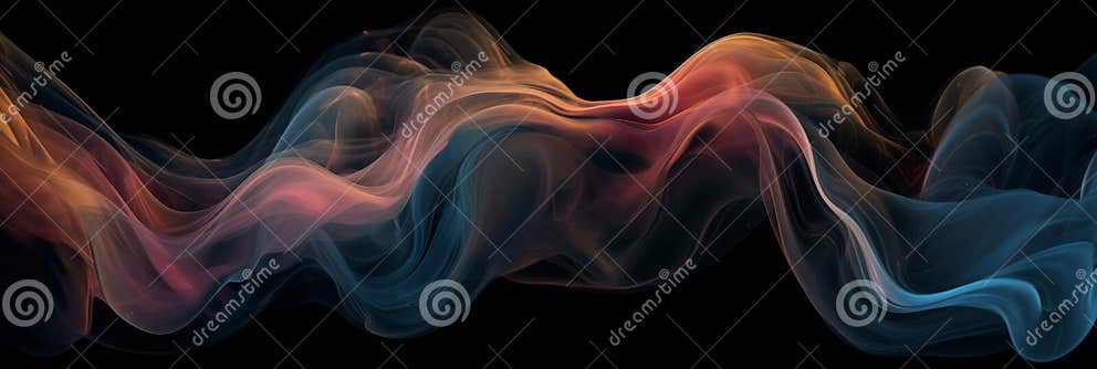 Vibrant Color Blends Create Abstract Fluid Waveforms with a Dynamic and ...