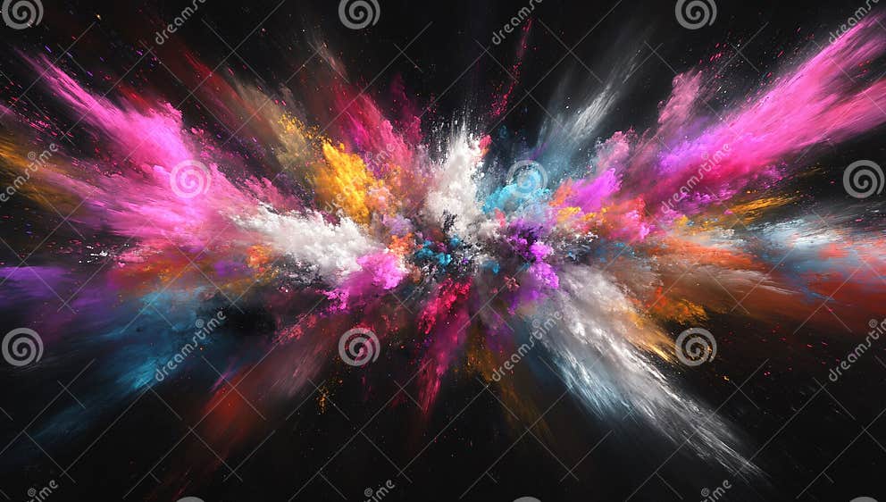 Vibrant Color Explosion Abstract Background High Quality Image Stock ...