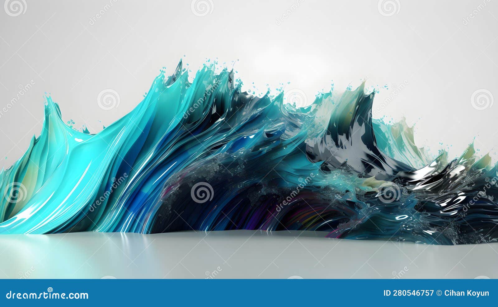 Vibrant Color Palette, Dynamic Desktop Background Stock Illustration ...
