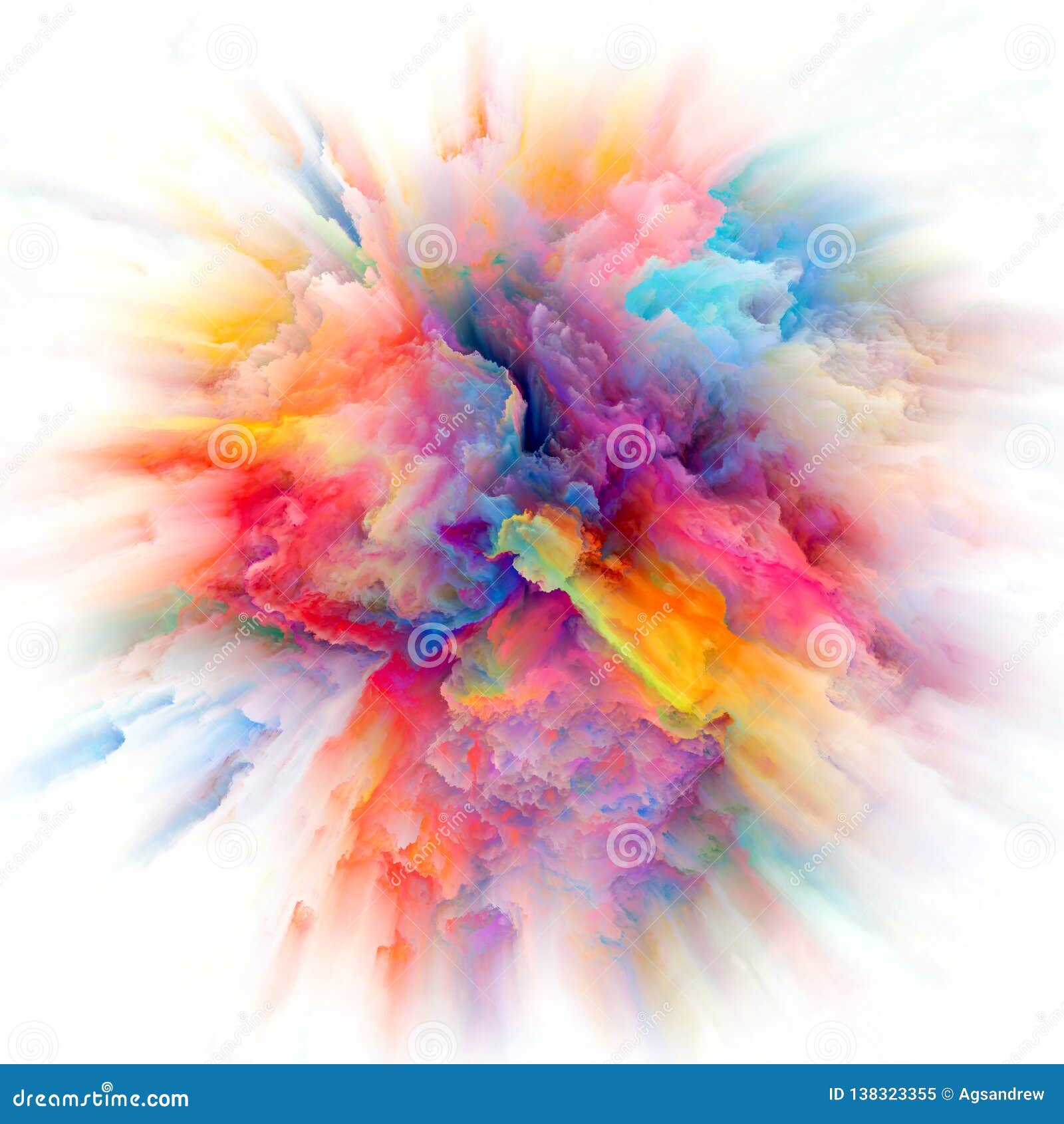 Vibrant Color Splash Explosion Stock Illustration - Illustration of ...