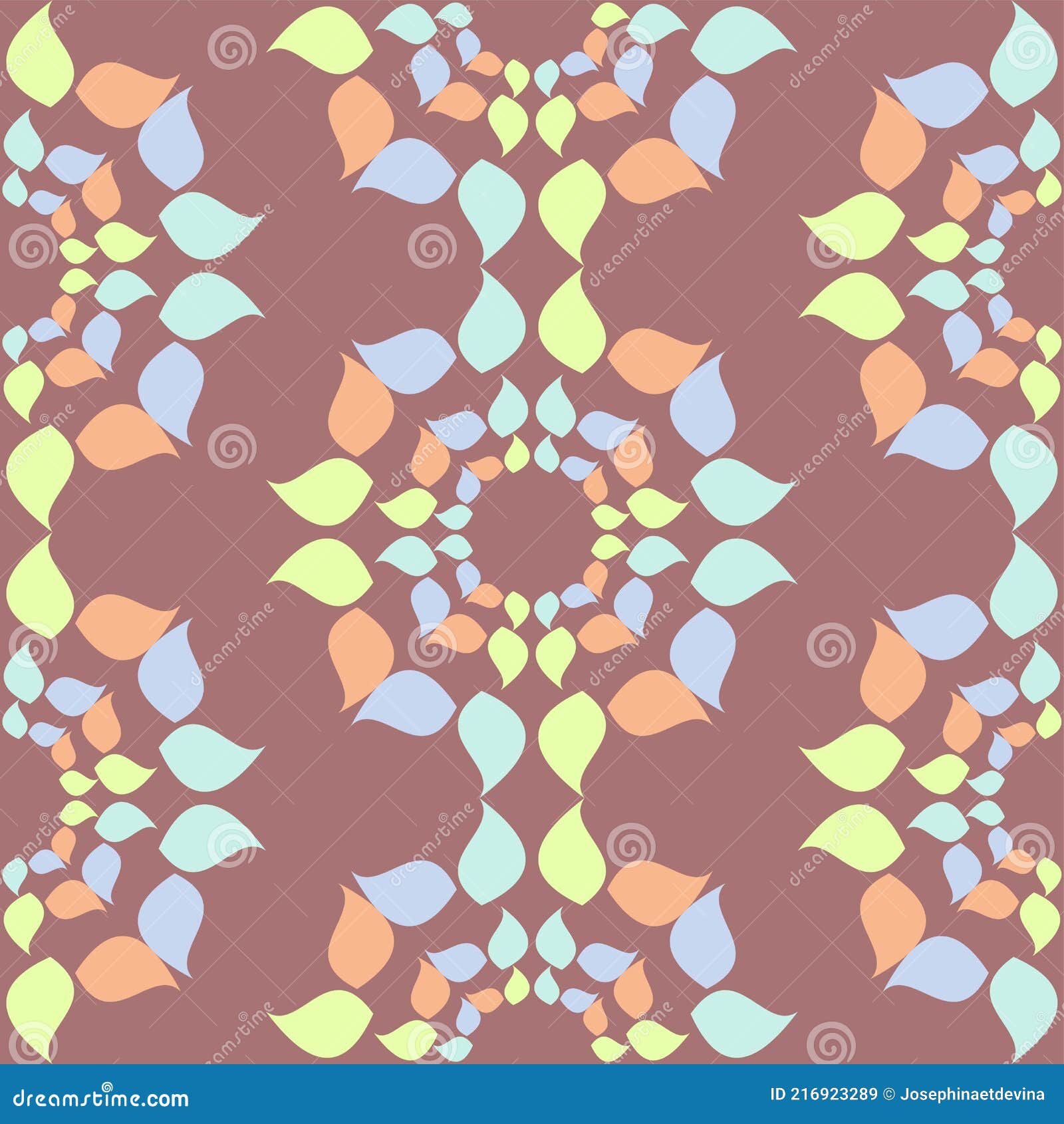Vibrant Colored Abstract Repeat Pattern on a Dusky Pink Backdrop Stock ...
