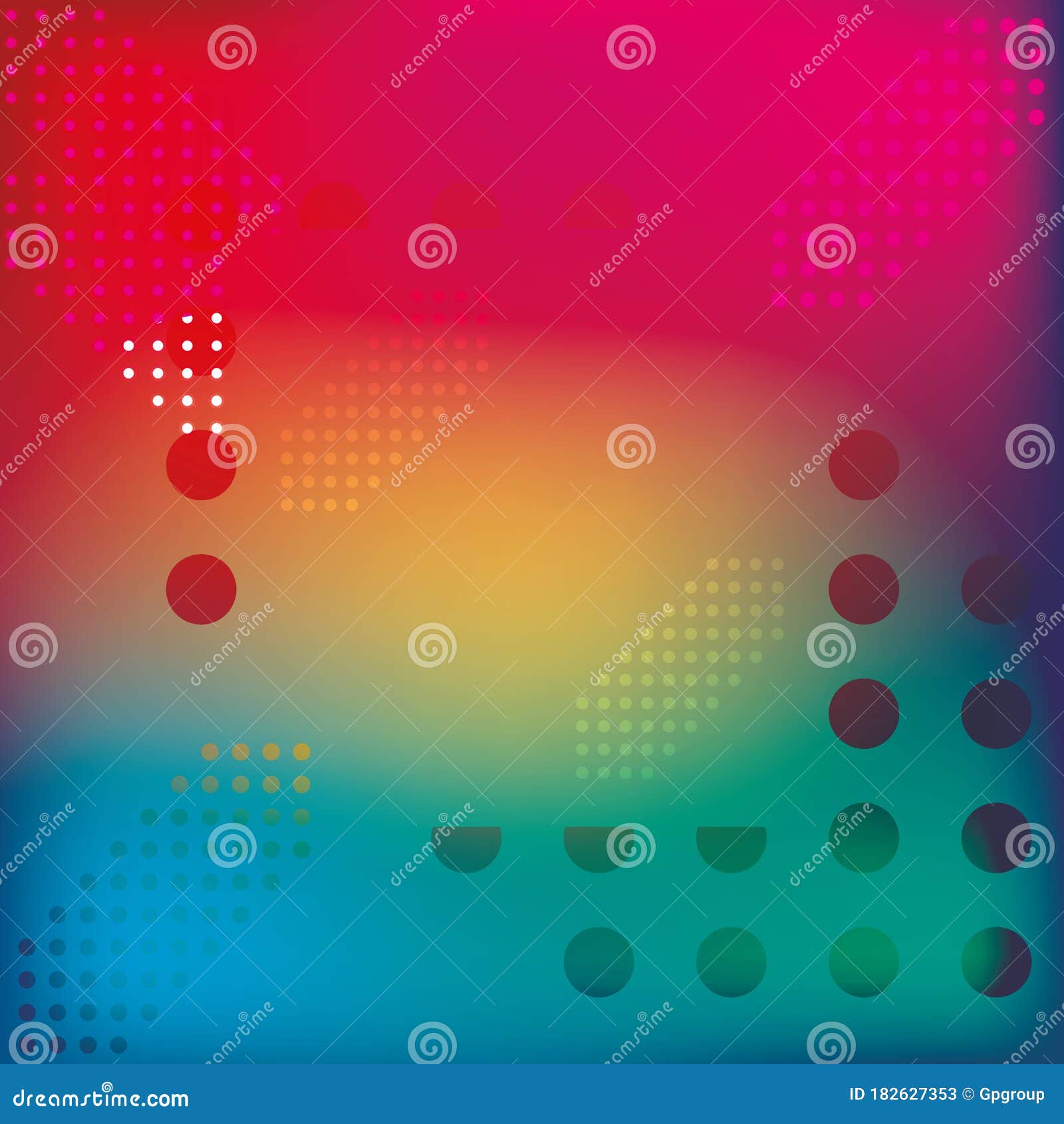 Vibrant Colored and Blurred Background with Points Vector Design Stock ...