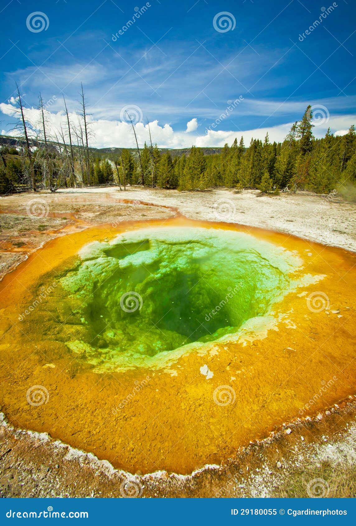Vibrant Colored Mineral Pool Stock Image - Image of thermal ...
