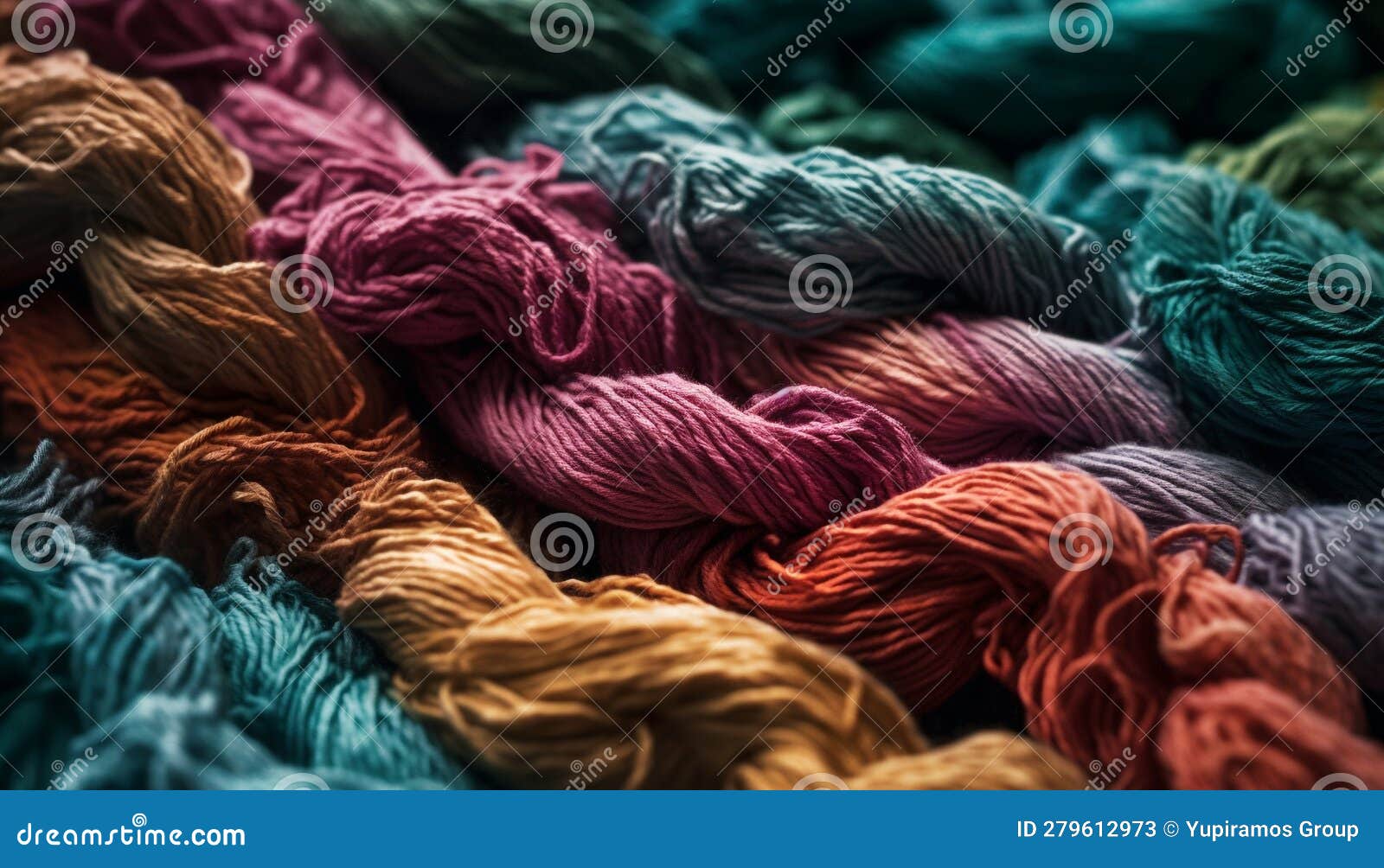 Vibrant Colored Spools of Thread for Creative Knitting and Sewing ...