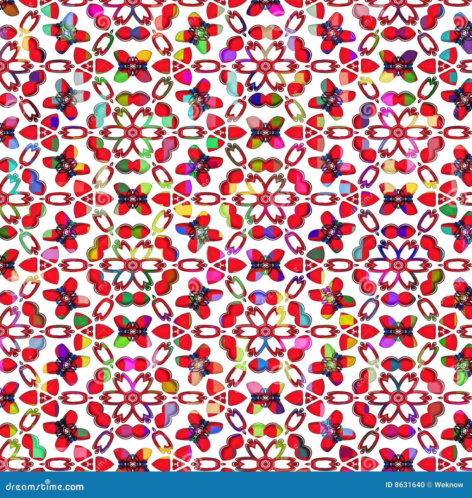 Vibrant Colored Stars Pattern Stock Illustration - Illustration of ...