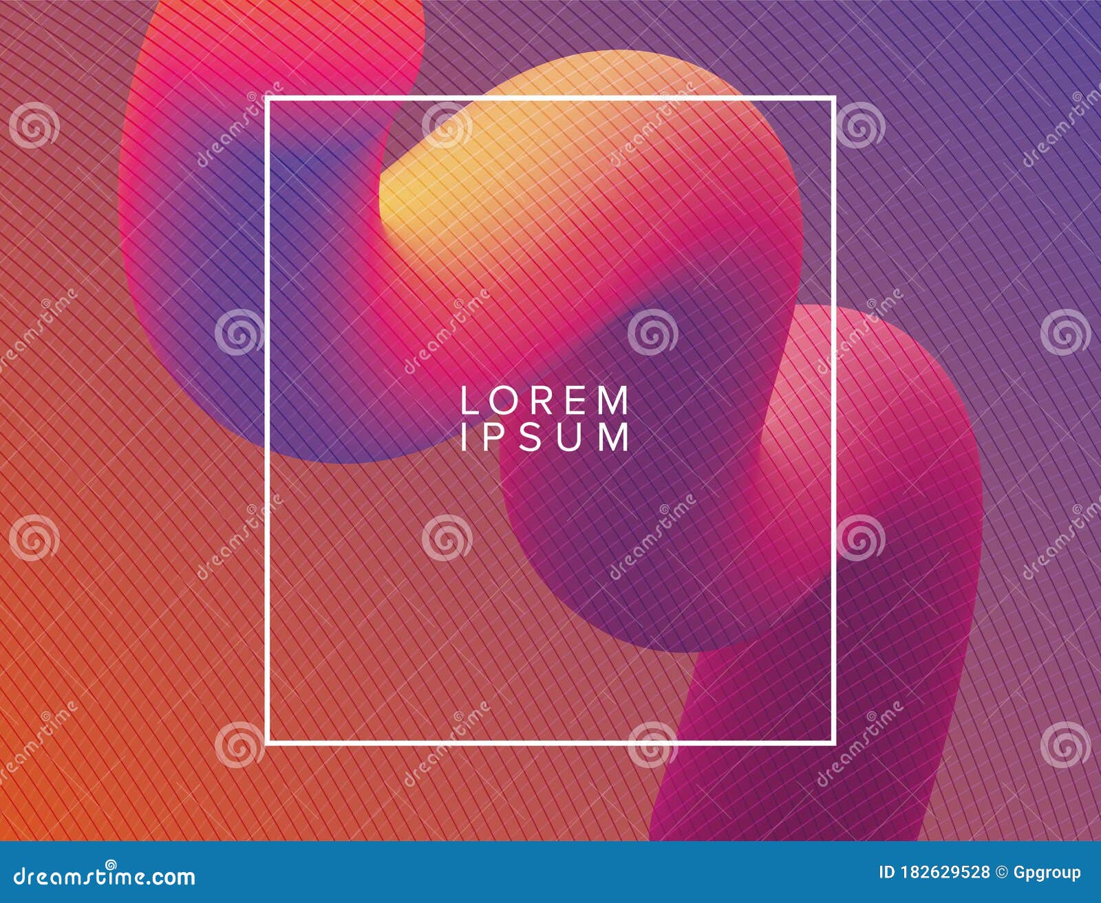 Vibrant Colored and Waved Background with Frame Vector Design Stock ...