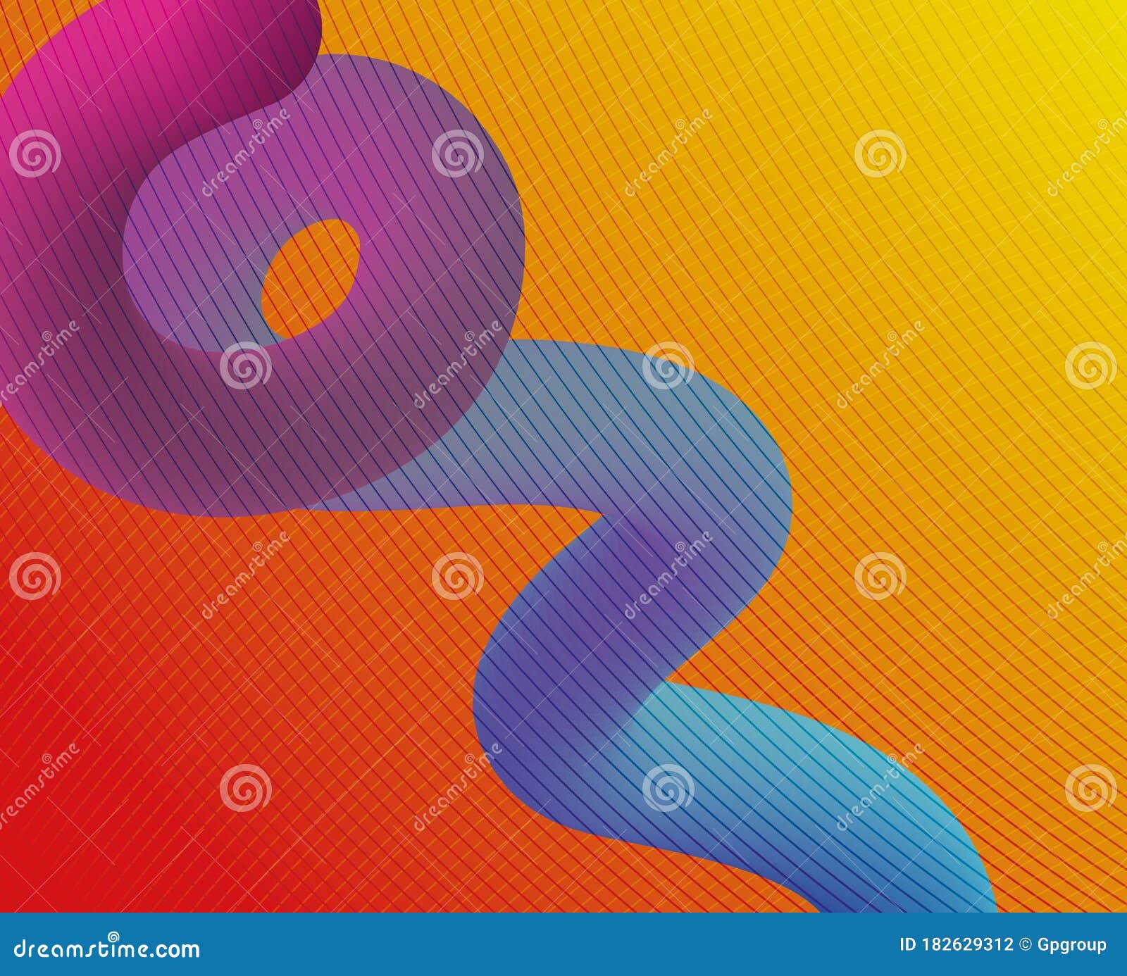 Vibrant Colored and Waved with Flow Background Vector Design Stock ...