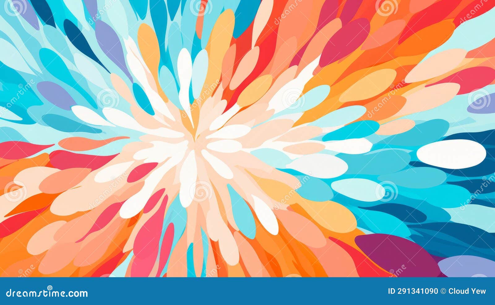 Playful and Energetic Abstract Pattern with a Burst of Hues Stock ...