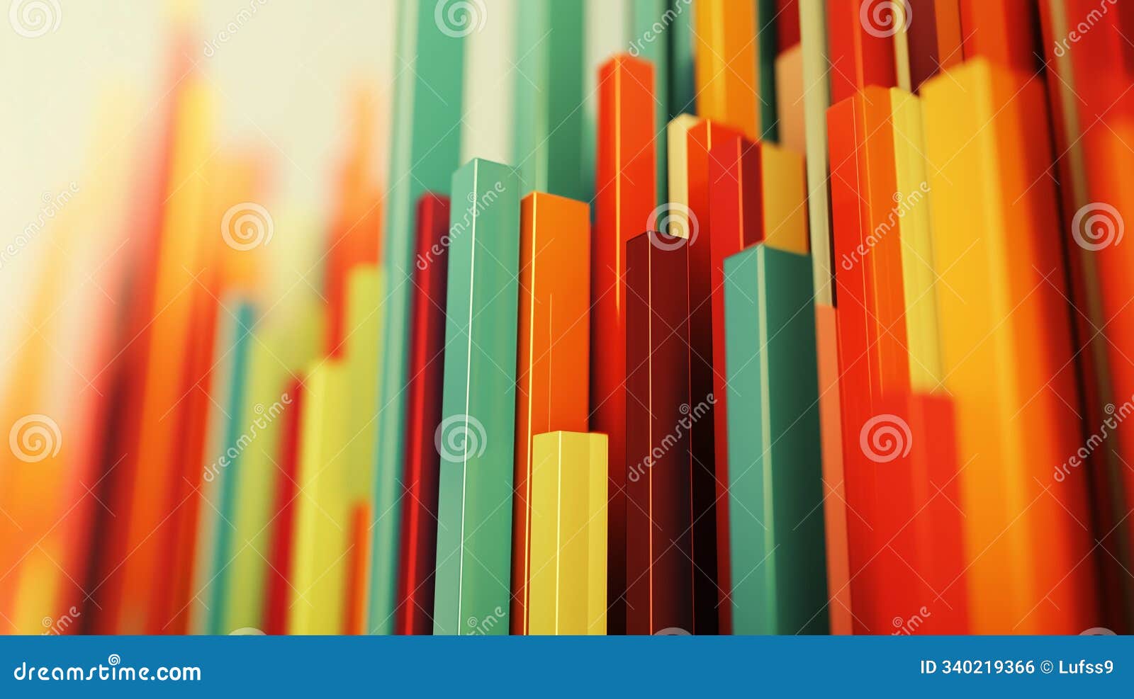 Vibrant Colorful Abstract Pillars Creating a Modern Aesthetic Stock ...