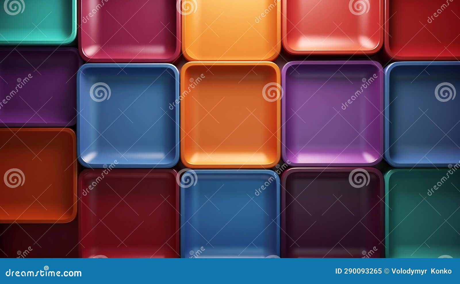 A Vibrant and Colorful Background Filled with Various Square Objects ...