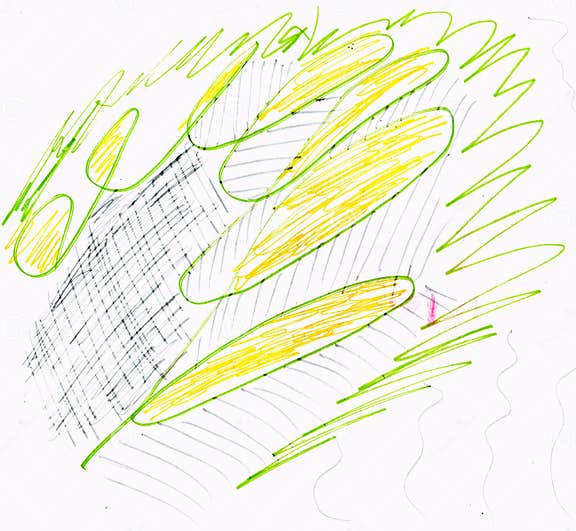 Vibrant Colorful Cursive Handwriting Scribbles on White Background for ...