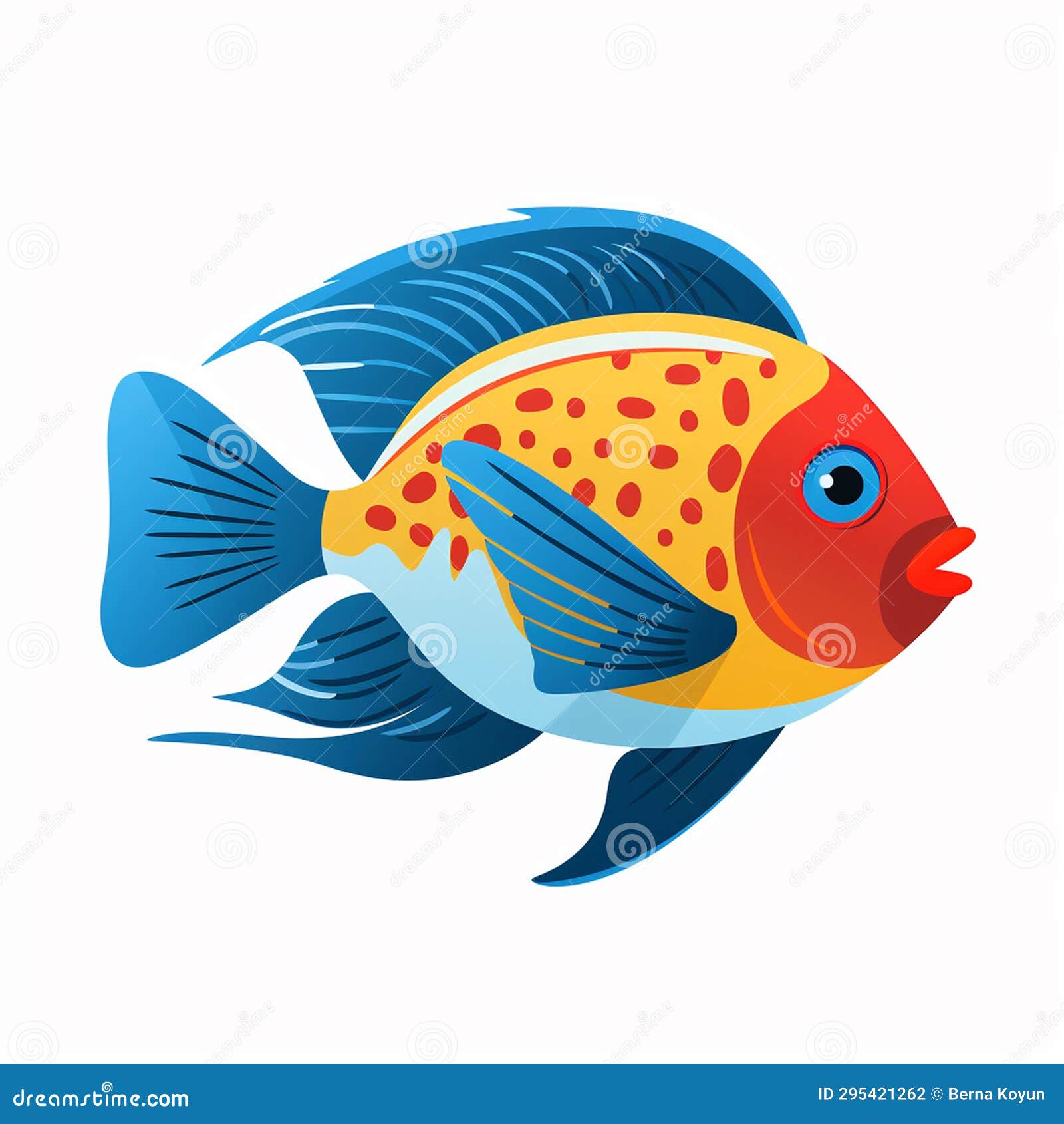 Vibrant Colorful Fish Drawing Stock Illustration - Illustration of ...