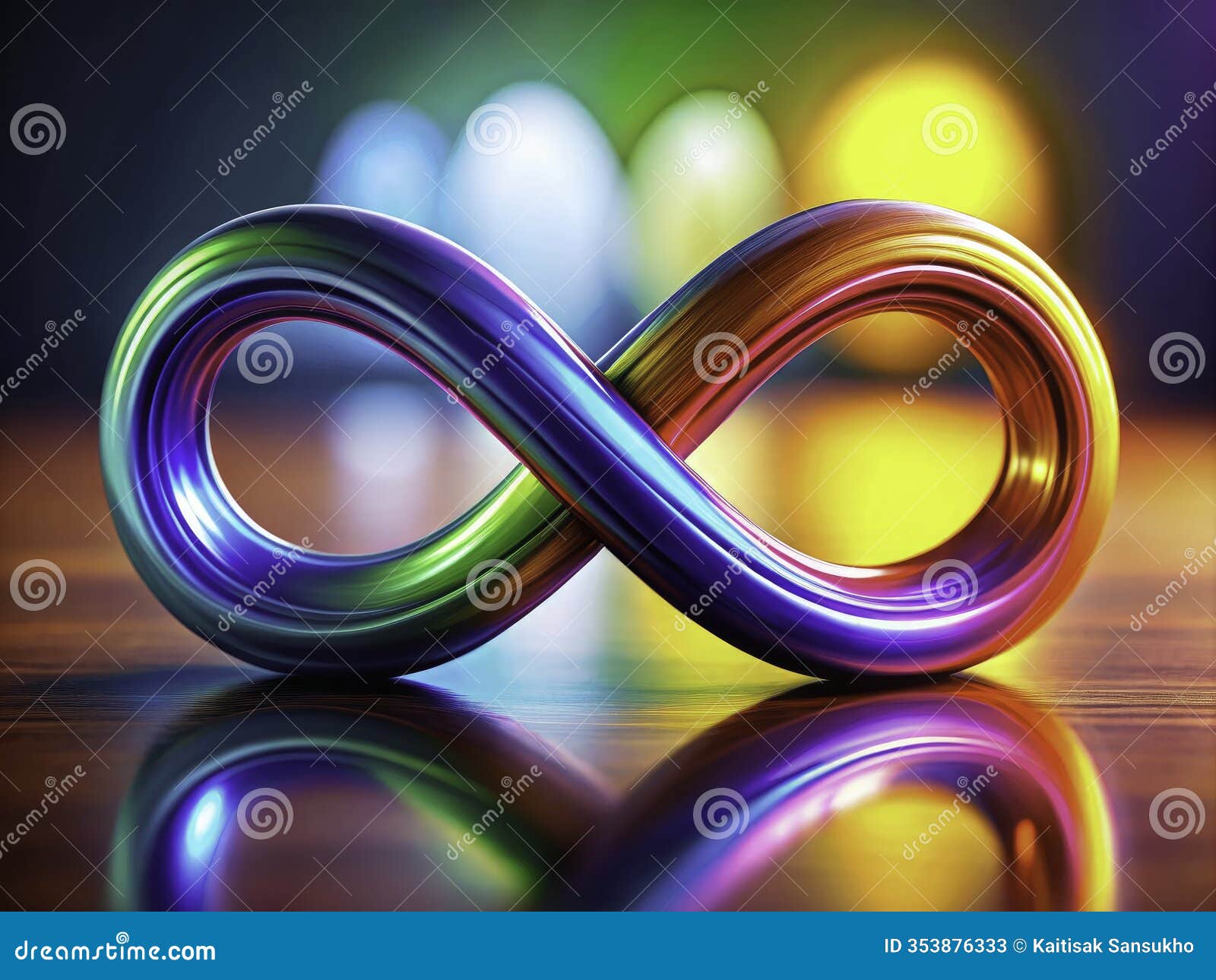 Celebrating Neurodiversity a Colorful Infinity Loop Visualizing Autism ...