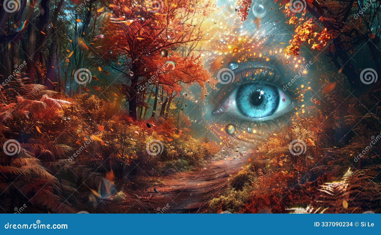 Psychedelic Tunnel of Magic Mushrooms: a Beautiful Artistic Background ...