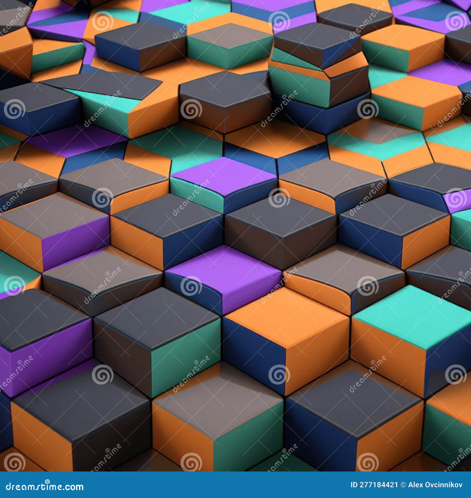 Vibrant Colorful Pattern Tile for Design Projects. Stock Illustration ...
