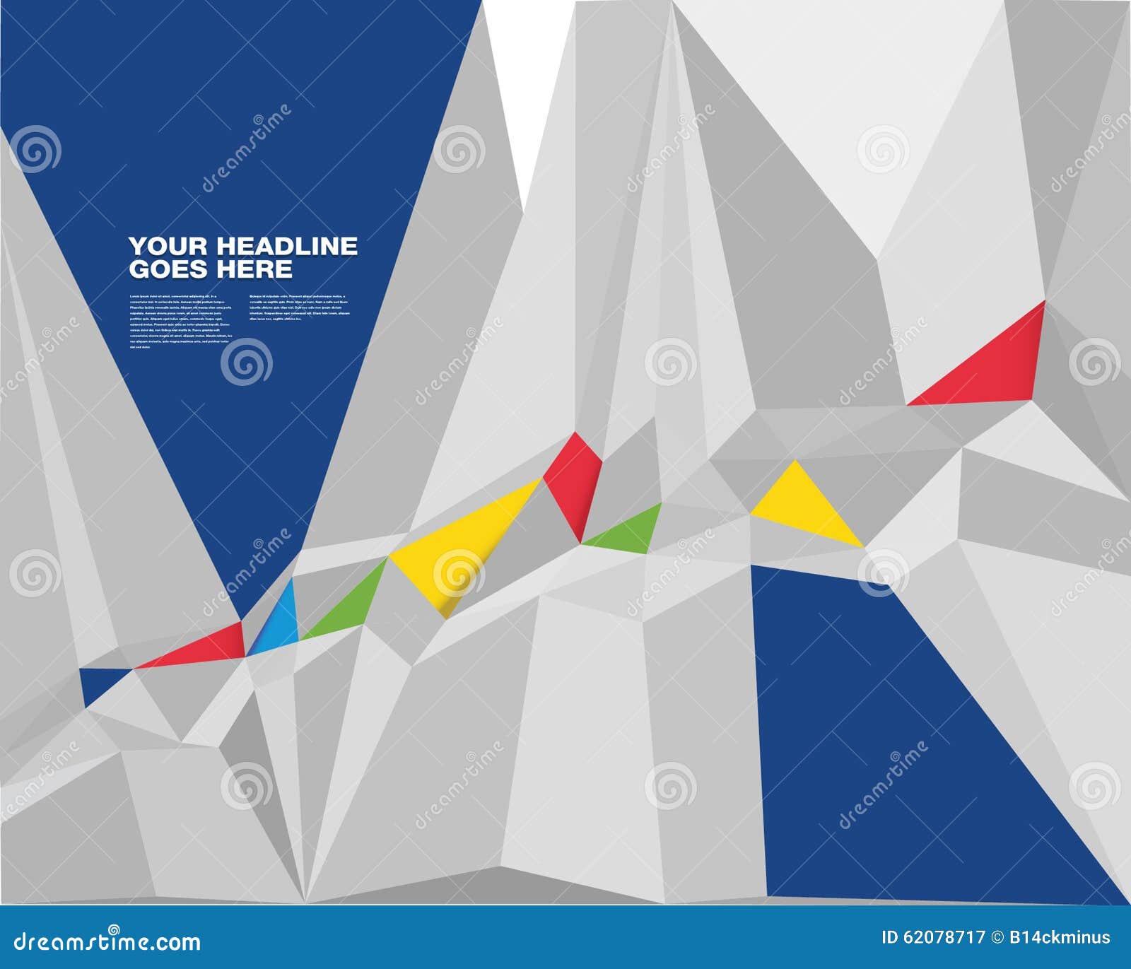 Vibrant Colorful Prism Design Template Stock Vector - Illustration of ...