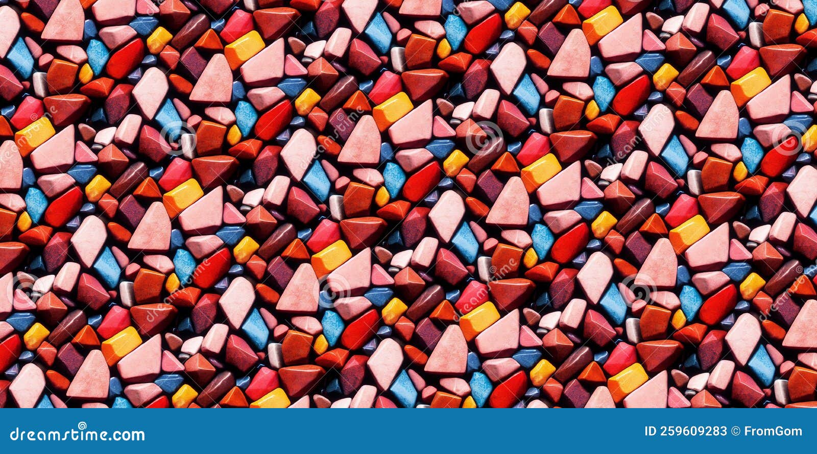 Vibrant Colorful Shine Rocks, Texture Pattern, Top View Background ...