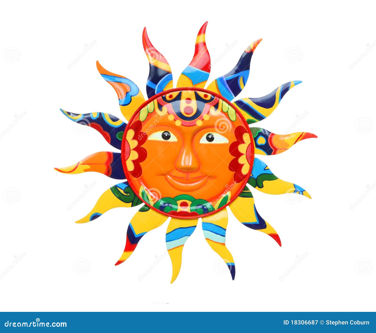 Vibrant Colorful Sun stock image. Image of star, decoration - 18306687