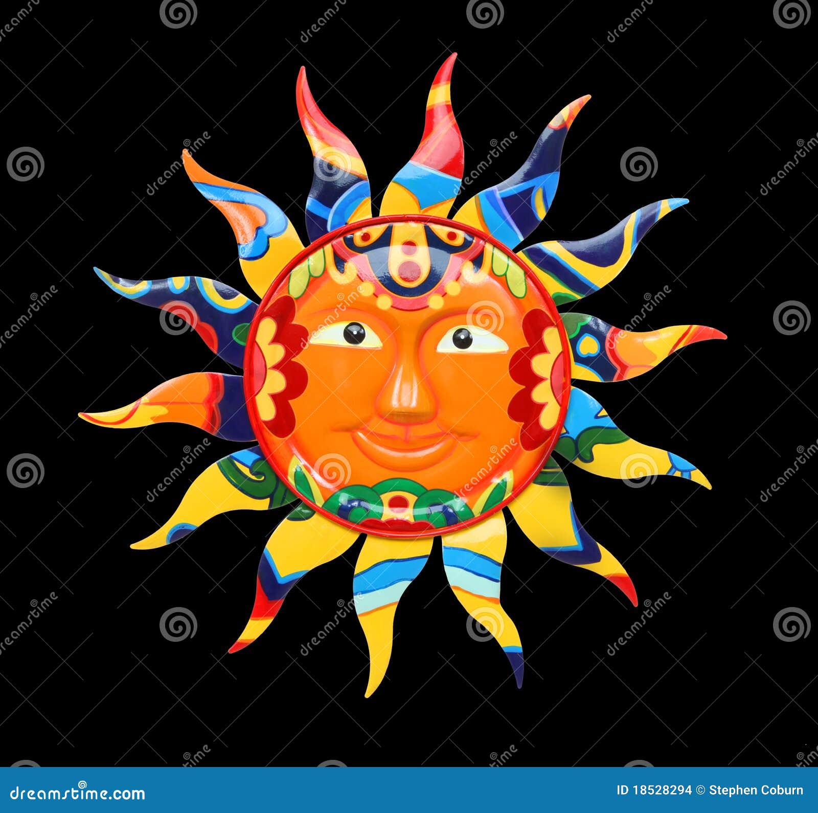 Vibrant Colorful Sun stock photo. Image of shape, closeup - 18528294
