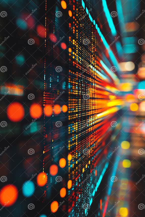 Colorful Abstract Light Patterns Create a Stunning Visual Effect in a ...