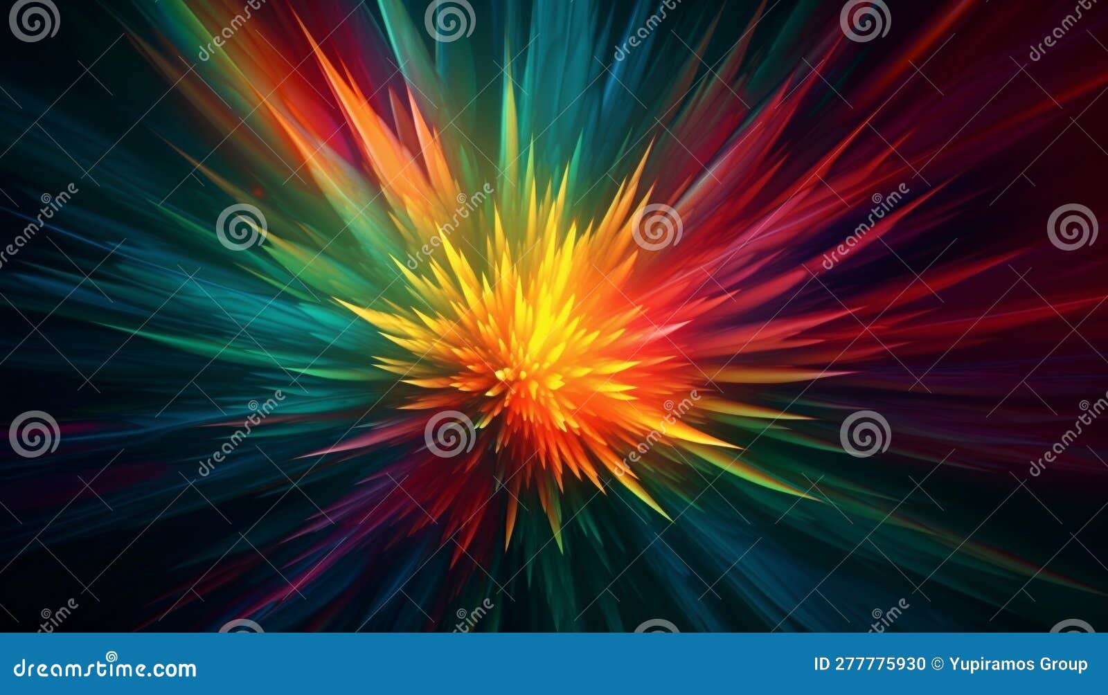 Vibrant Colors Exploding in Abstract Modern Chaos Generated by AI Stock ...
