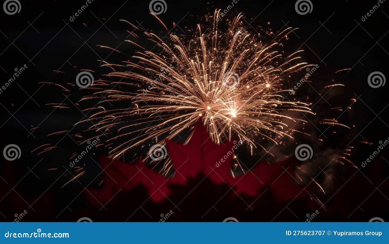 Vibrant Colors Exploding in Firework Display Celebration Generated by ...