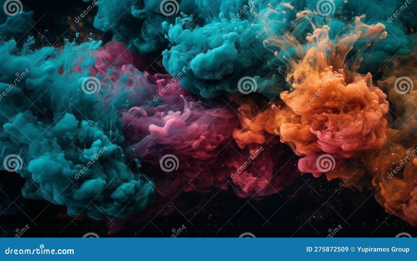 Vibrant Colors Exploding in a Futuristic Design Generated by AI Stock ...