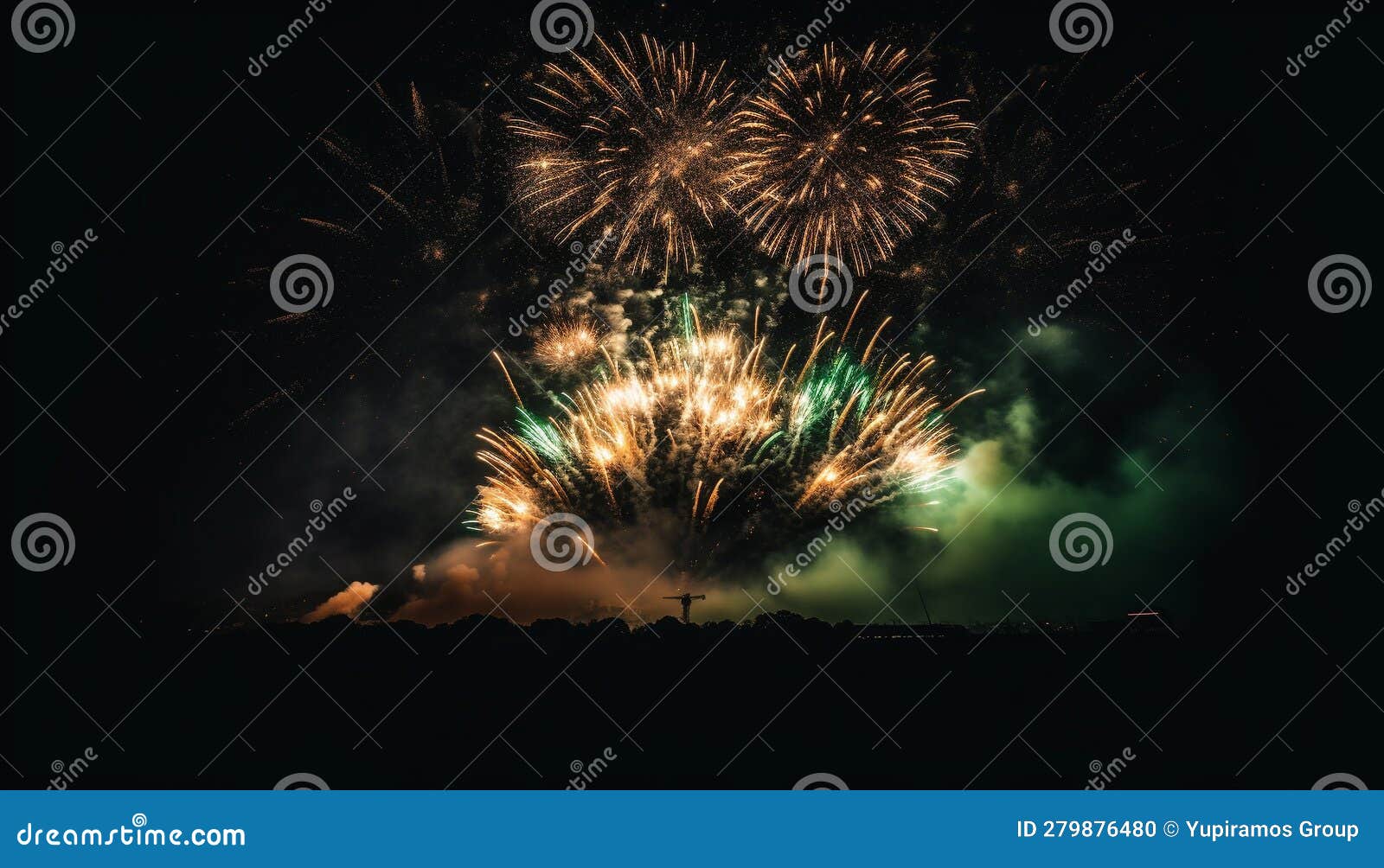 Vibrant Colors Ignite the Night Sky in Explosive Firework Display ...